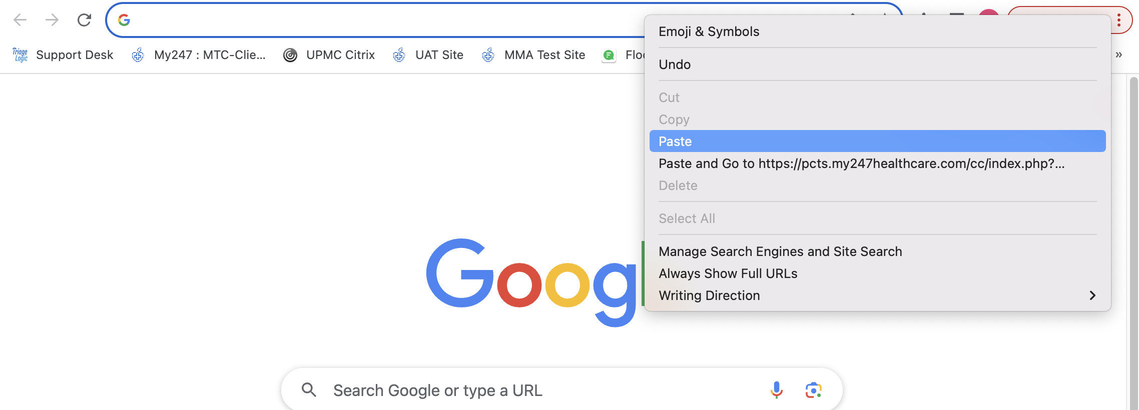 4. Locate the part of the URL that says "requestcall". Highlight ...